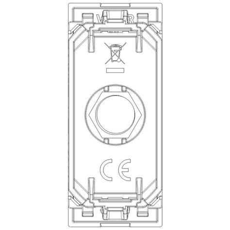 Vimar Linea Coaxial Tv Socket Type F 1 Module Black 30318g