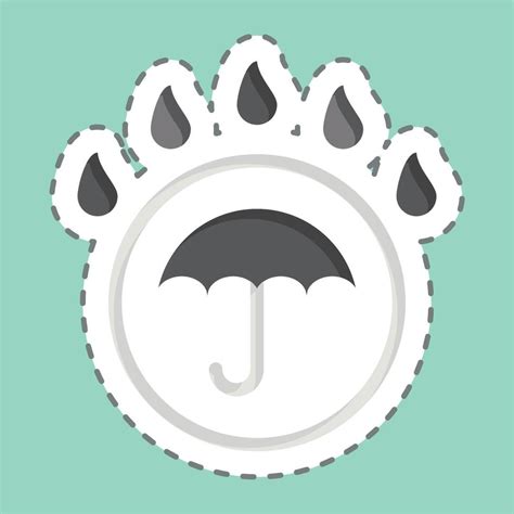 Sticker Line Cut Waterproof Related To Bedding Symbol Design Editable