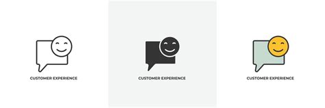 Customers Care Icon Line Solid And Filled Outline Colorful Version Outline And Filled Vector