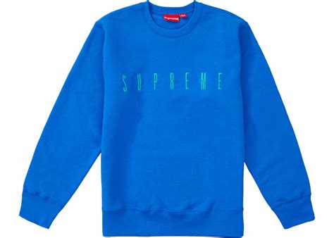 Supreme Fuck You Crewneck Bright Blue Mens Fw19 Us