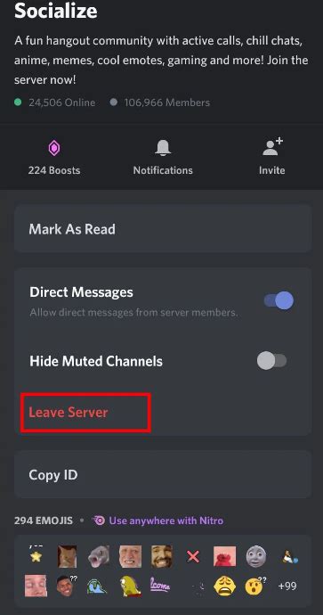 How To Leave A Discord Server PC Android And IOS Devices Widget Box
