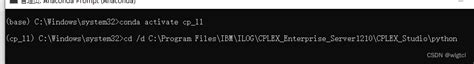 Python Cplex安装与踩坑记录cplex1210安装包 Csdn博客