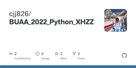 Github Cjj826buaa2022pythonxhzz