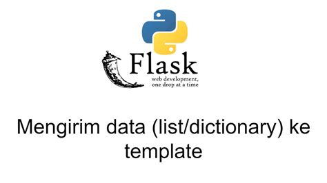Belajar Web Flask 11 Mengirim Data Listdictionary Ke Template Html Youtube