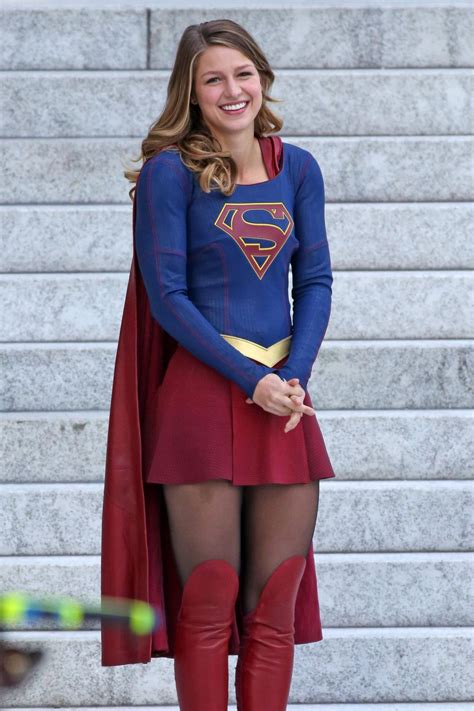 Melissa Benoist Supergirl Set In Vancouver 09122016
