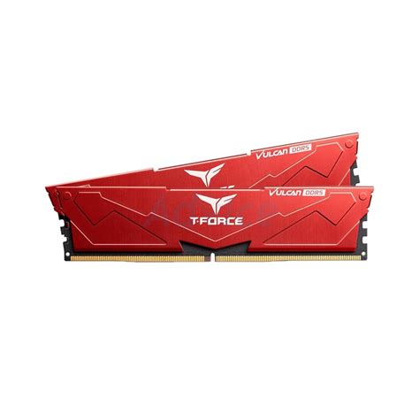 Ram Ddr55200 32gb 16gbx2 Team Vulcan Red Flrd532g5200hc40cdc01