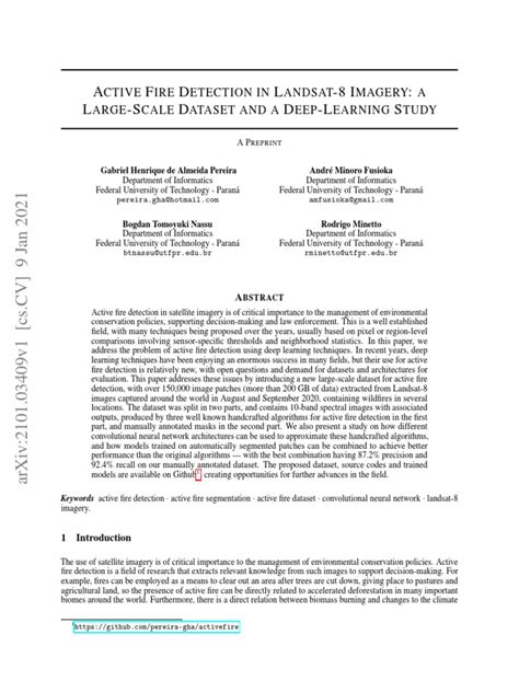 active fire detection in landsat 8 imagery a large scale dataset and