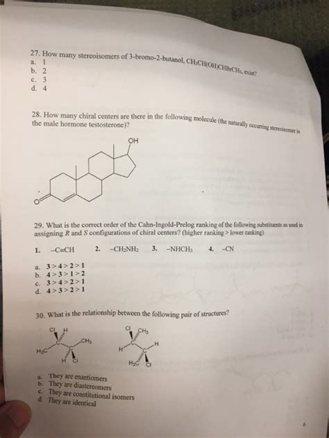 Solved How Many Stereoisomers Of 3 Bromo 2 Butanol
