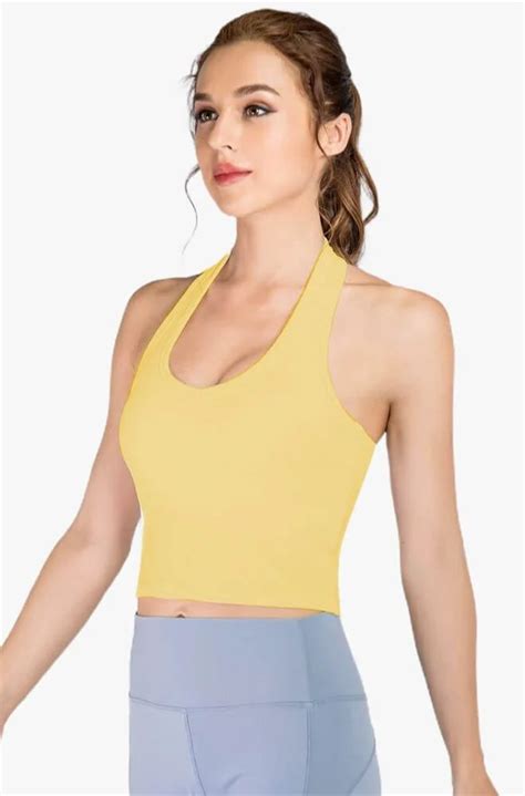 Cotton Plain Halter Neck Crop Top Bra At ₹ 145piece In Surat Id
