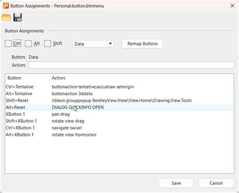 Customizing Button Assignments