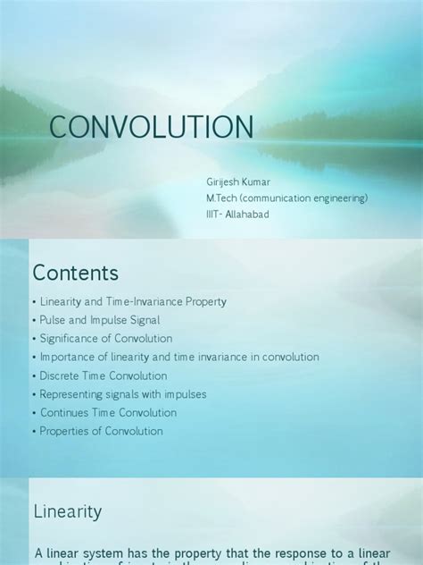 Convolution Pdf Convolution Digital Signal Processing