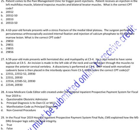 Solved 25 Patient Comes To The Pain Management Clinic For Trigger