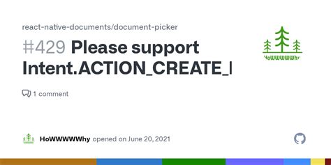 Please Support Intentactioncreatedocument · Issue 429 · React Native Documentsdocument