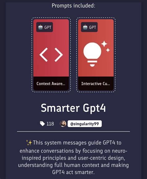 System Prompts For Context Improvement Gpt4 Rchatgptcoding