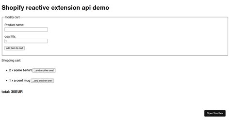 Checkout Extension Signals Api Codesandbox