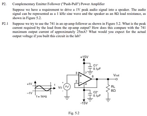 Solved P2 Complementary Emitter Follower Push Pull