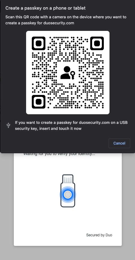 Duo Multi Factor Authentication Enroll And Set Up A Security Key Office Of Information