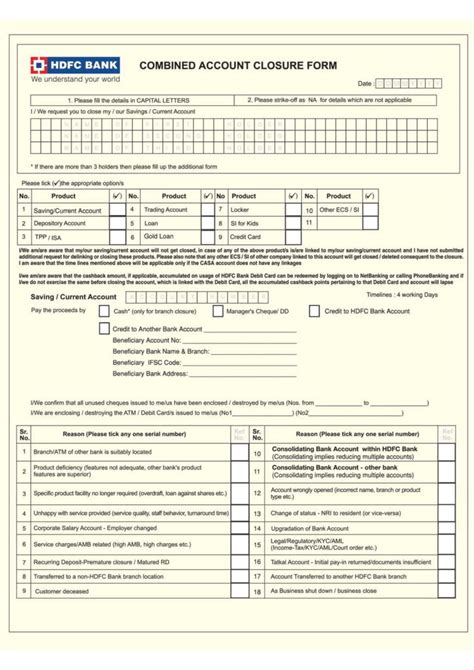 Hdfc Bank Huf Declaration Form In Pdf Download
