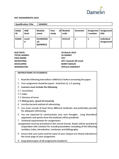 Eco 110 Individual Assignment 1 1 Pdf