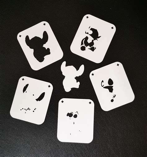 Multi Layer Stencils Stitch 190 Mylar Body And Face Stencils Etsy