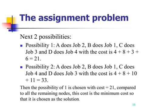 Assignment Problem Branch And Bound Pptx