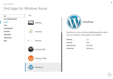 Setting Up Wordpress On Azure
