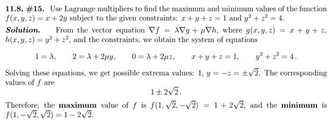 Calculus I Need Help Solving This Lagrange Multiplier Problem Mathematics Stack Exchange