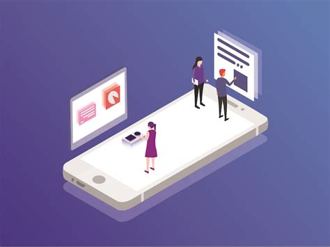 Premium Vector Business Analysis Mobile Apps Design