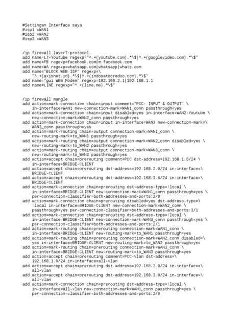 Settingan Firewall Mangle Pccisp Yt Pdf Computer Mediated Communication Wide Area Network