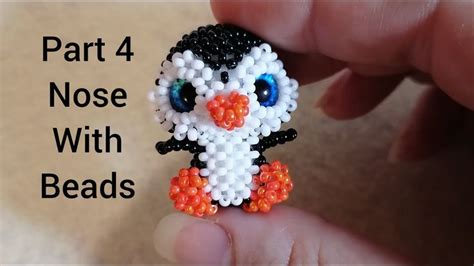 Penguin Part 4 Nose With Beads For Eyes Toys From Beads Amigurumi