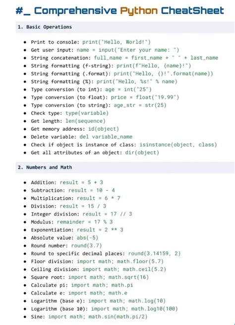 Adhiksha Reddy On Linkedin Python Cheatsheets Programming Content