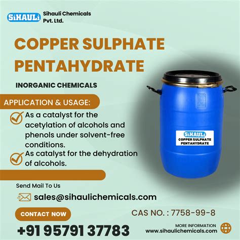 Copper Sulphate Pentahydrate Manufacturer And Exporter From Mumbai India