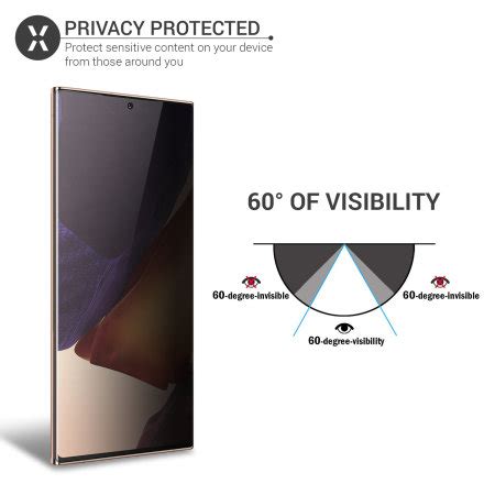 Olixar Samsung Note Ultra Privacy TPU Film Screen Protector Pack