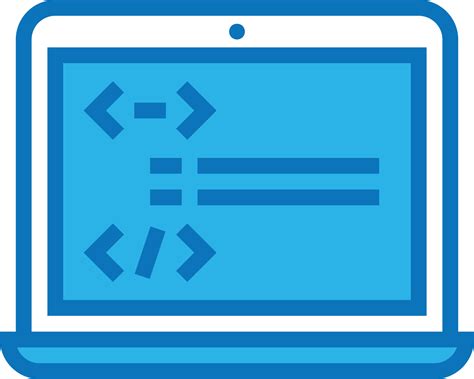 Programming Coding Structure Software Development Blue Icon 14243413