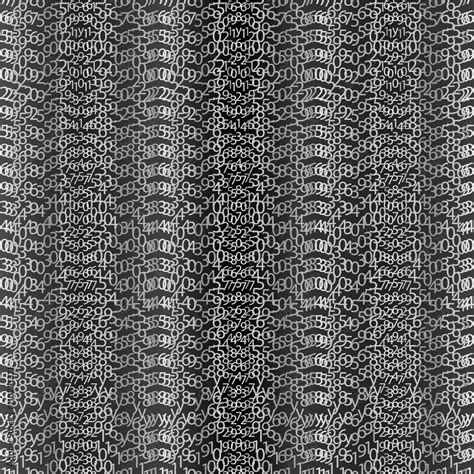 Binary Code Black And White Background With Digits On Screen Algorithm Binary Data Code