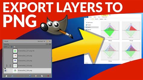 How To Export Layers As Image Files In Gimp No Plugin Youtube