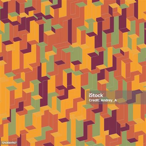 멀티 컬러 사각형 패턴 디자인 3d 렌더링 디지털 일러스트 0명에 대한 스톡 사진 및 기타 이미지 0명 3차원 형태 개념 Istock