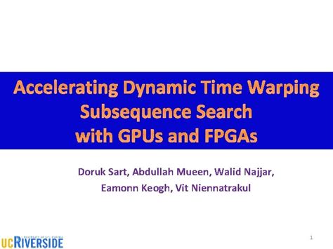Accelerating Dynamic Time Warping Subsequence Search With Gpus