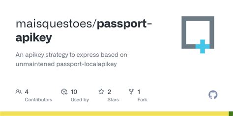 Github Maisquestoespassport Apikey An Apikey Strategy To Express Based On Unmaintened