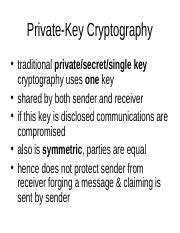 Public Key Crypto And RSA Ppt Private Key Cryptography Traditional Private Secret Single Key