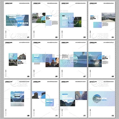 小册子 极简构图 山 色彩鲜艳 商务 事件 几何形状 计划书 传单 目录素材 花瓣网