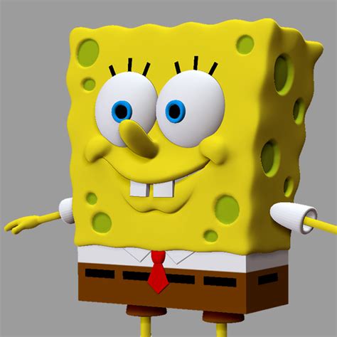 Spongebob Model Turbosquid 1637533