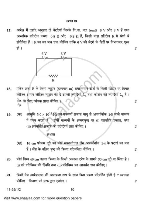Physics 2023 2024 Science English Medium Class 12 55 1 2 Question Paper With Pdf Download