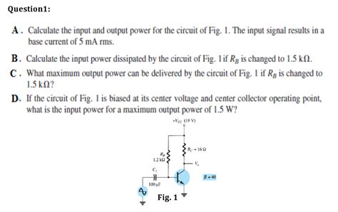 Question1 A Calculate The Input And Output Studyx
