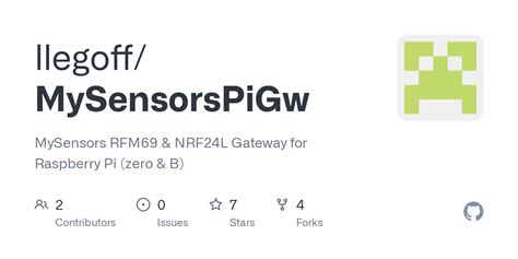 Github Llegoff Mysensorspigw Mysensors Rfm Nrf L Gateway For Raspberry Pi Zero B