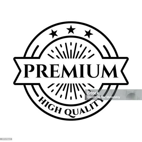 프리미엄 스탬프 라벨 또는 배지 고품질 기호입니다 벡터 일러스트 레이 션입니다 배지에 대한 스톡 벡터 아트 및 기타 이미지