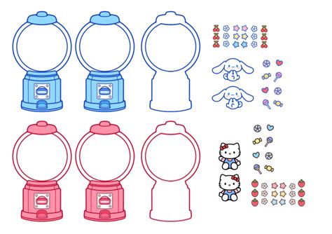 🐇산리오 쉐이커 만들기🐇 ⭐무료 도안공유⭐ 종이구관 그리는법 쉬운 만들기 페이퍼 크래프트 미니어쳐 Paper Doll Dress Up 네이버 블로그