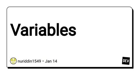 variables r devto
