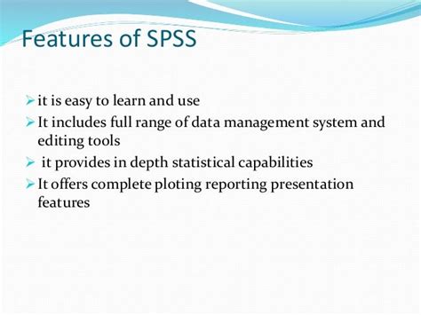 Presentation On Spss