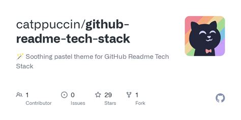 Github Catppuccingithub Readme Tech Stack 🪄 Soothing Pastel Theme
